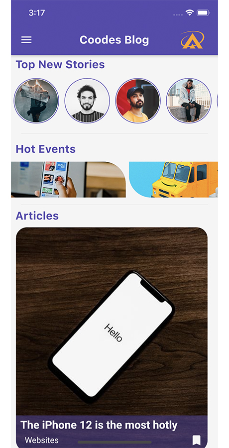 Zoom -Flutter Blog App With Dashboard ios and android by Coodes | CodeCanyon